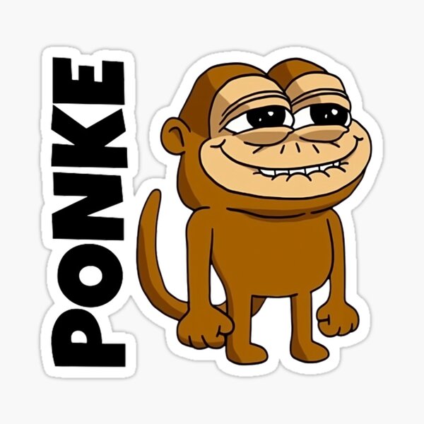 "Ponke Meme " Sticker for Sale by Design-Log-Z | Redbubble