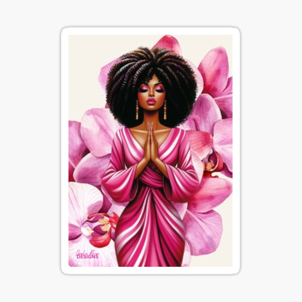 "Praise-Pink" Sticker for Sale by Charlie Renee Designs | Redbubble