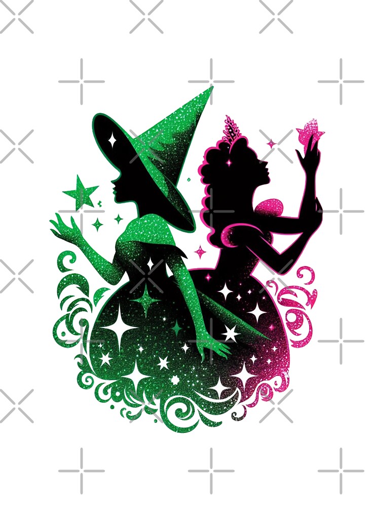 Elphaba Glinda Wicked The Musical Defying Gravity Kids T Shirt For