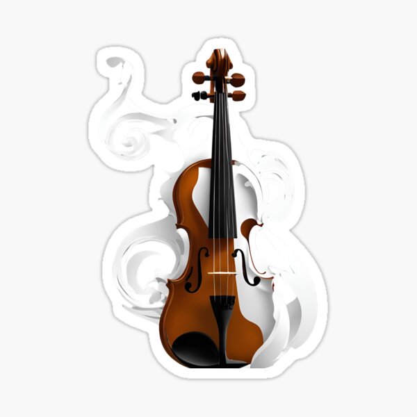 "Violin" Sticker for Sale by Suzan Buyukengin | Redbubble