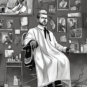 "Barbero Alessandro Barber fanart." Greeting Card for Sale by amnabas ...