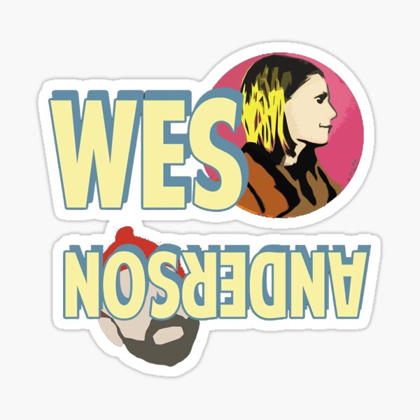 "Wes Anderson" Sticker by deviancarter | Redbubble