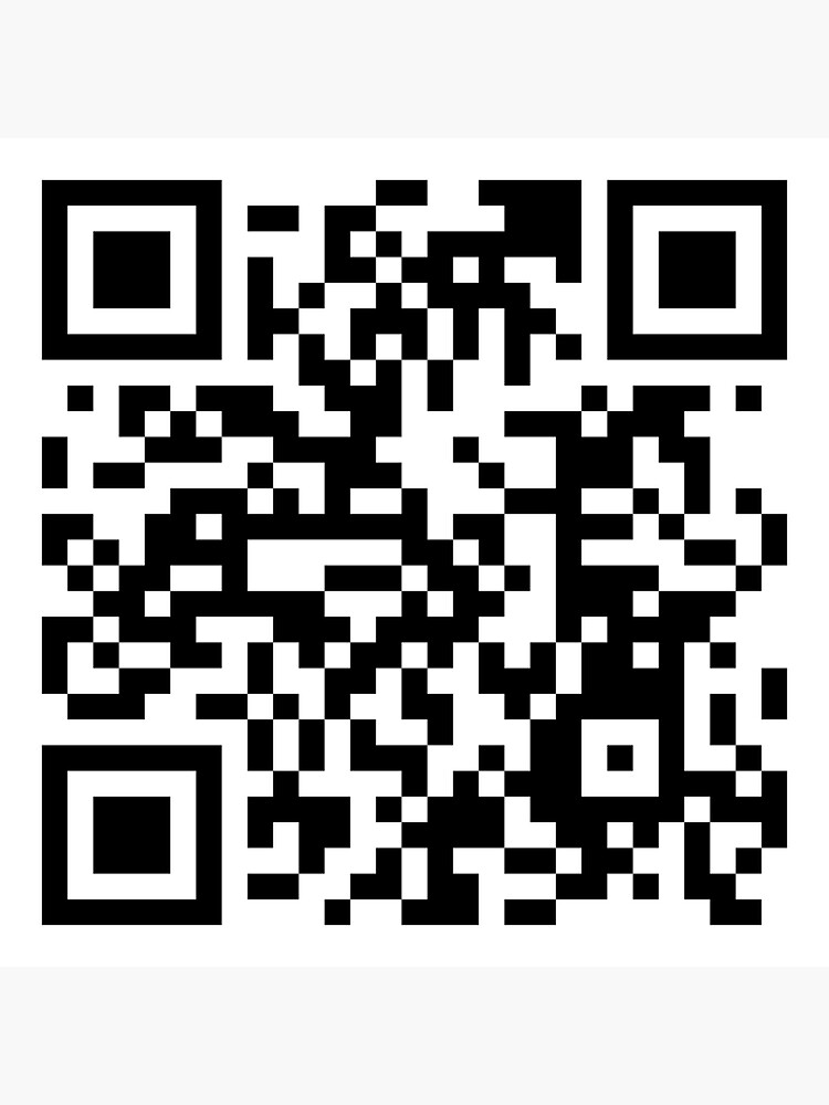 "Rick roll qr code" Sticker for Sale by DarkenFusion | Redbubble