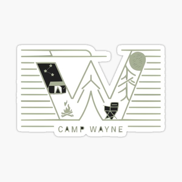 "Camp Wayne " Sticker for Sale by bihtti | Redbubble