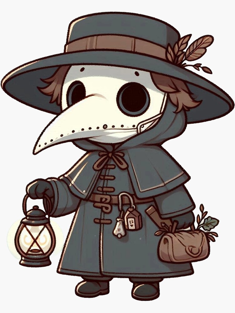 "Character Chibi Series - Cute Plague Doctor Chan 001" Sticker for Sale ...