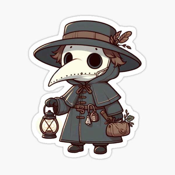 "Character Chibi Series - Cute Plague Doctor Chan 001" Sticker for Sale ...