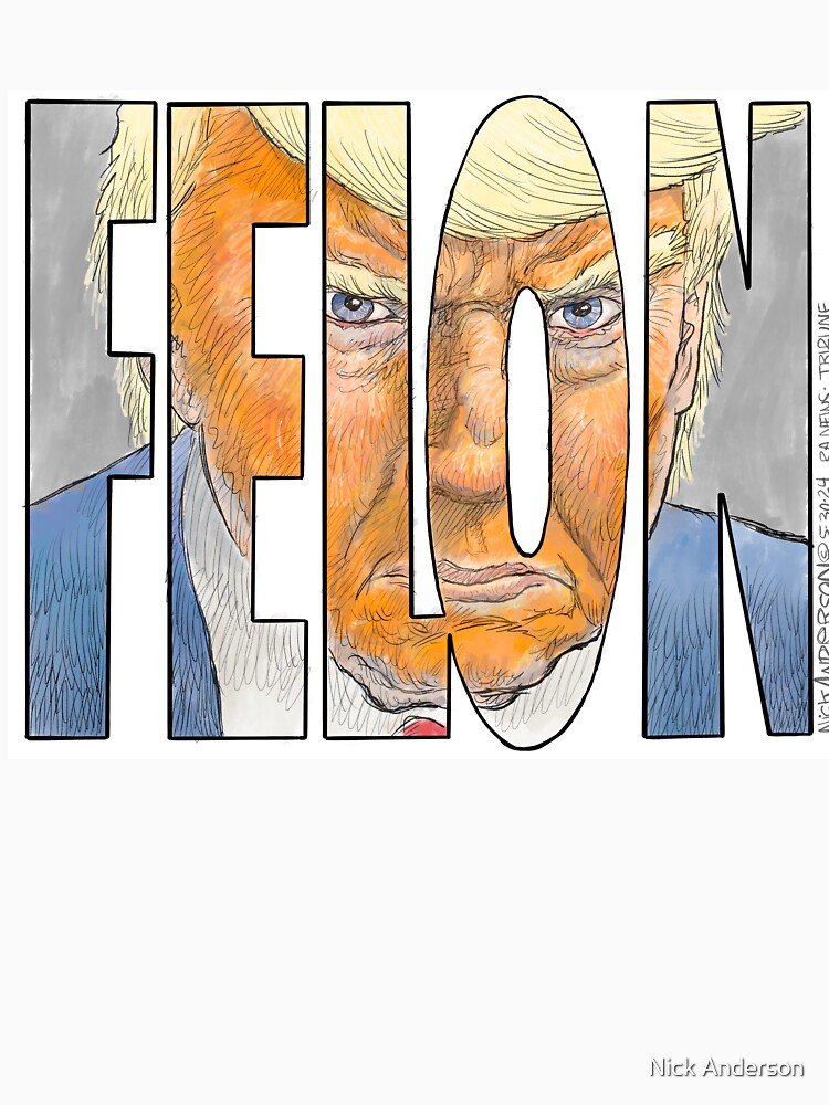"The Felon" Essential T-Shirt for Sale by Nick Anderson | Redbubble