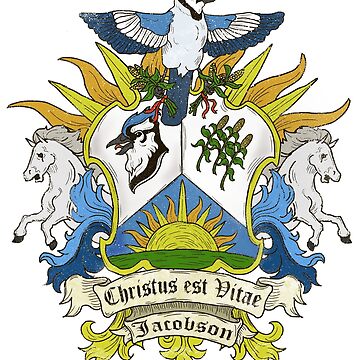 "Jacobson Family Crest" Sticker for Sale by Ultraceratops | Redbubble