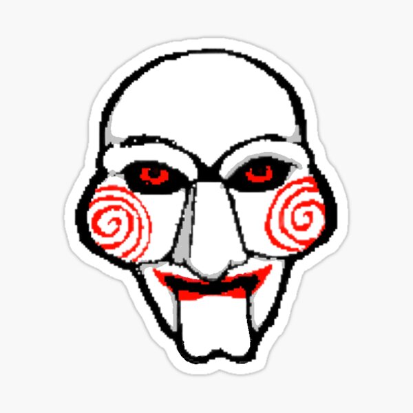 "Billy Puppet (Saw)" Sticker for Sale by localgoth1408 | Redbubble