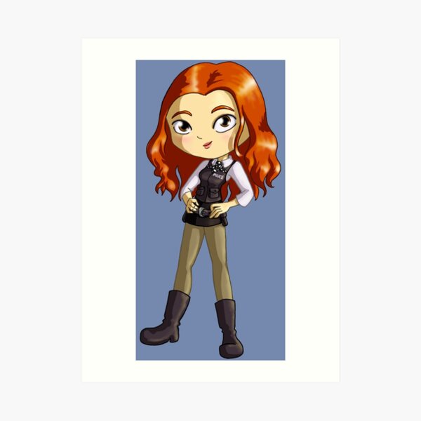 "Amy Pond Chibi" Art Print for Sale by thedustyphoenix | Redbubble