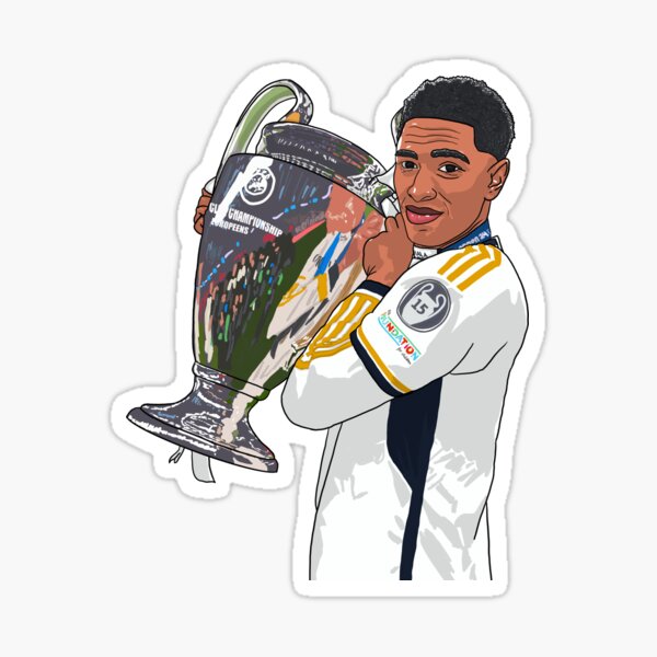 "Jude Bellingham champions league winner 2024" Sticker for Sale by ...