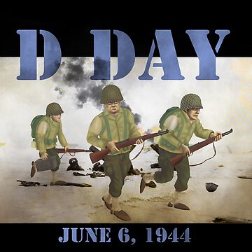 "D-Day Landings 80th Anniversary" Sticker for Sale by minddrone | Redbubble