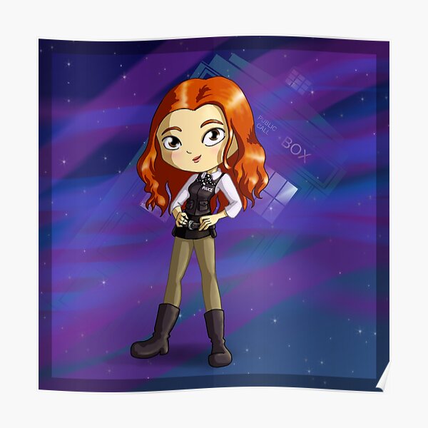 "Amy Pond Chibi" Poster by thedustyphoenix | Redbubble