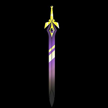 "Non Binary Sword of Protection " Sticker for Sale by ArtifexSerena ...