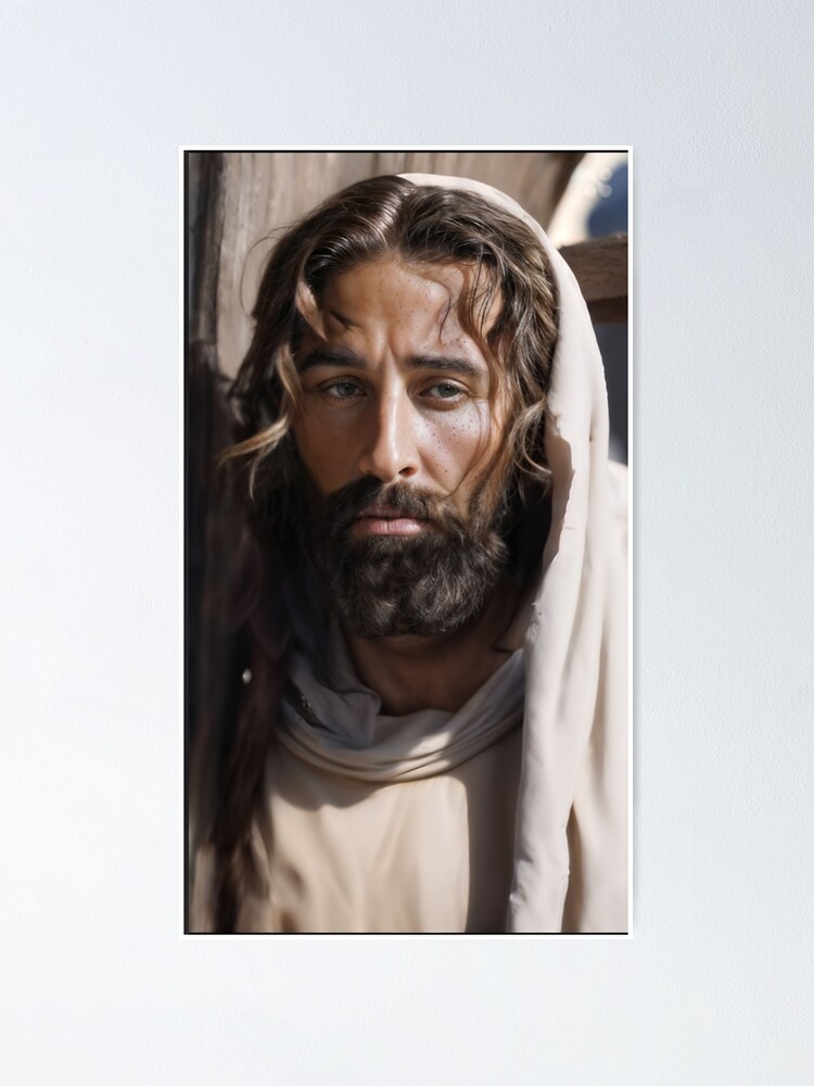 "Jesus of Nazareth: Portrait Inspired by the Shroud" Poster for Sale by ...