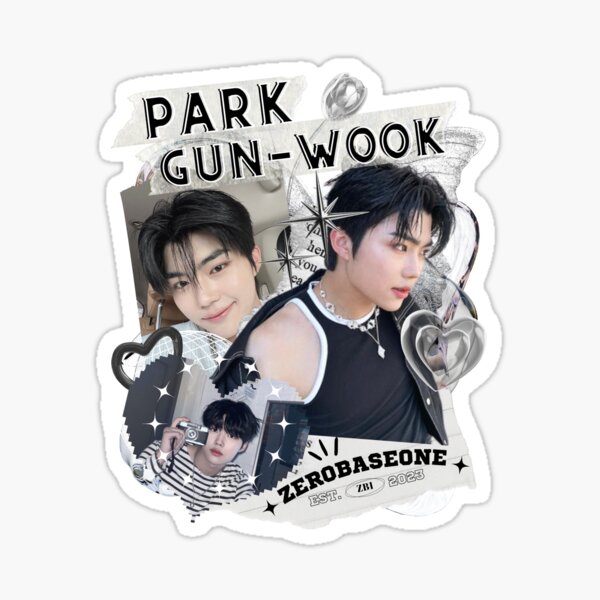 "ZB1 Park Gun Wook Fandom Art" Sticker for Sale by AJUNICE STUDIO ...