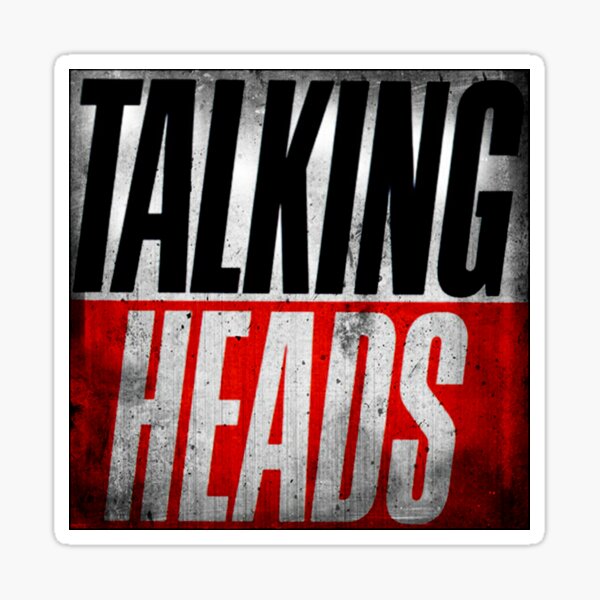 "talking heads abstract" Sticker for Sale by danidzey | Redbubble