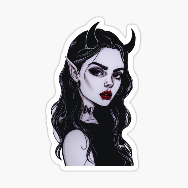 "Lilith Girl" Sticker for Sale by MissFreya | Redbubble