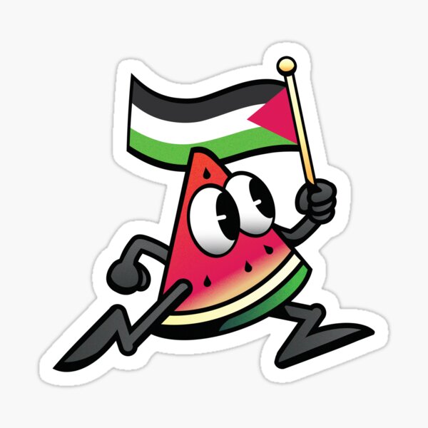 "Solidarity Series - Free Palestine Watermelon" Sticker for Sale by ...