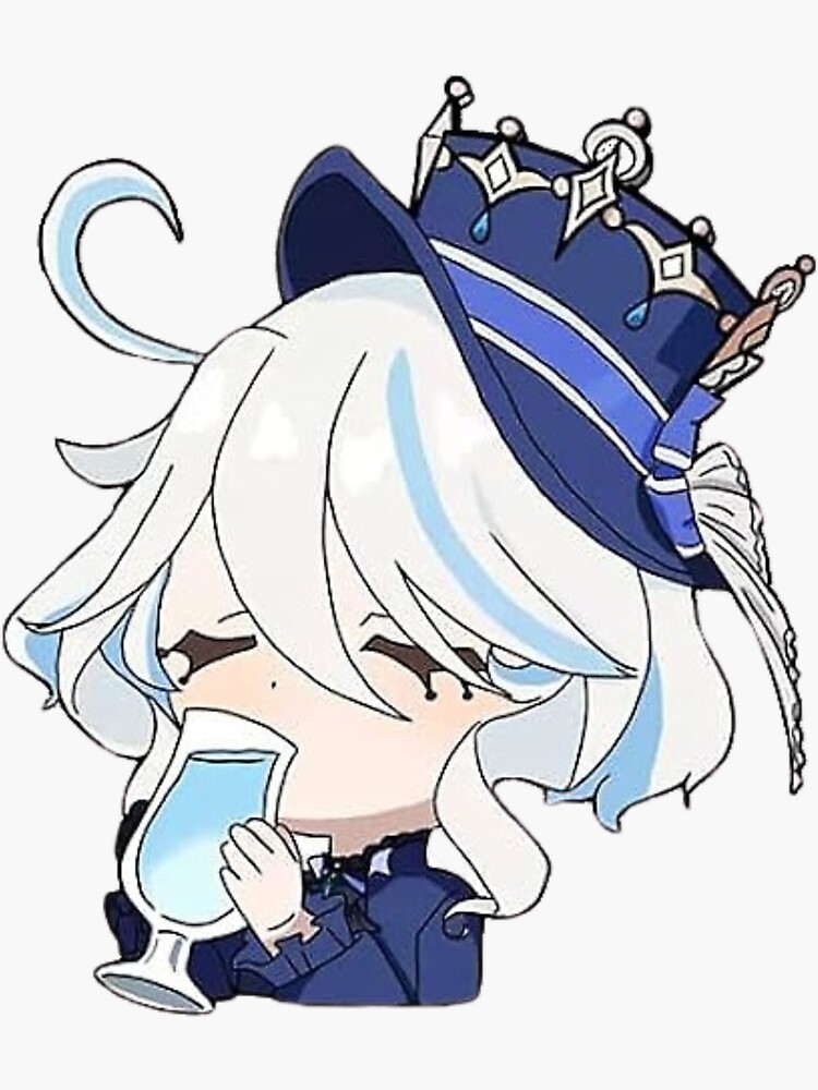 "Furina genshin impact｜furina genshin fanart ｜Decals Furina genshin ...