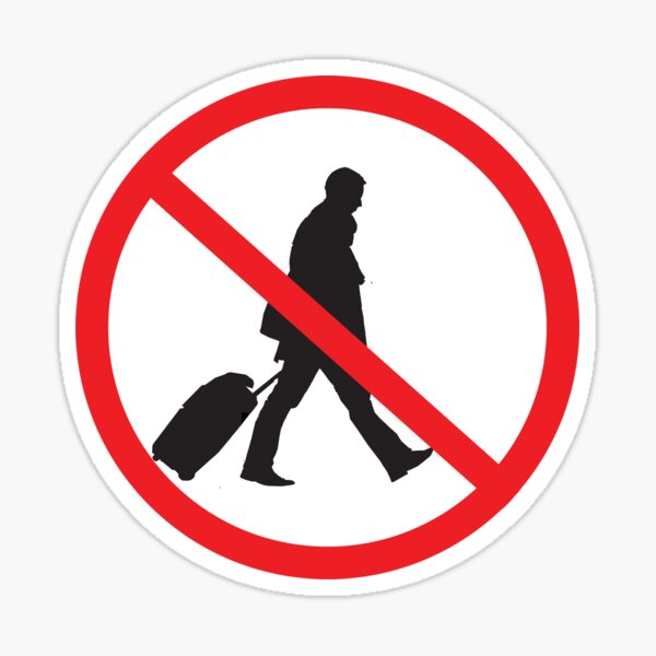 "NO TOURISTS ALLOWED - ANTI SHORT TERM RENTAL" Sticker for Sale by ...