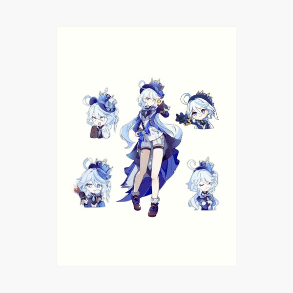 "Furina genshin impact｜furina genshin fanart ｜Decals Furina genshin ...
