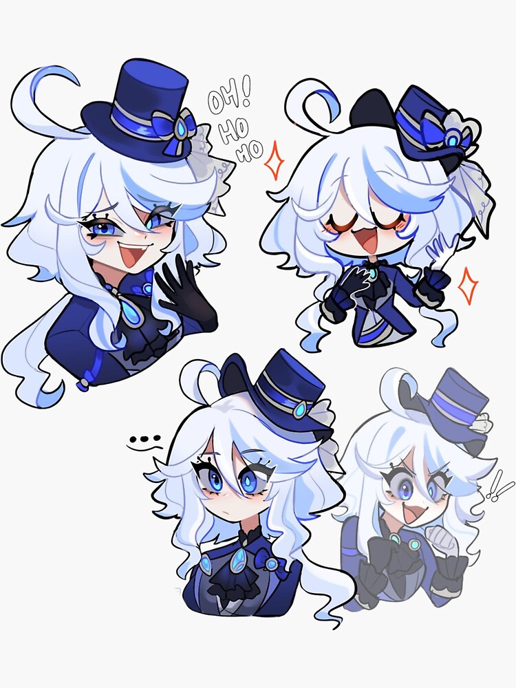 " genshin impact｜furina genshin fanart ｜Decals Furina genshin ｜genshin ...