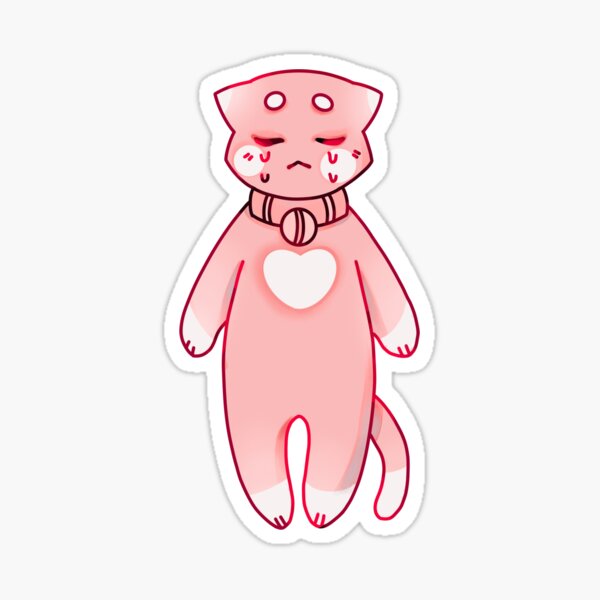 "Sad Cat" Sticker for Sale by DoodleBloom | Redbubble