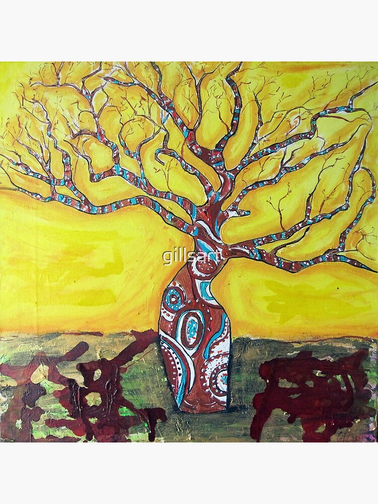 "Boab Tree Bright" Art Print for Sale by gillsart | Redbubble