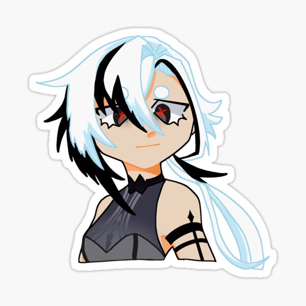 "Arlecchino “The Knave” Chibi Genshin Impact" Sticker for Sale by Kluuv ...