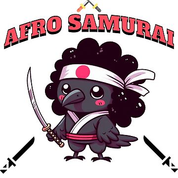 "afro samurai Crow" Sticker for Sale by LemuellTrends | Redbubble