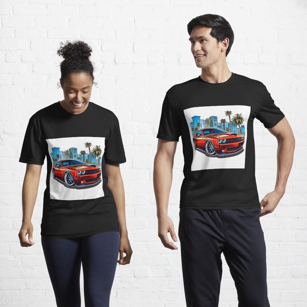 "Red Dodge Challenger Hellcat Scat Pack SRT Demon" Sticker for Sale by StreetRydz | Redbubble