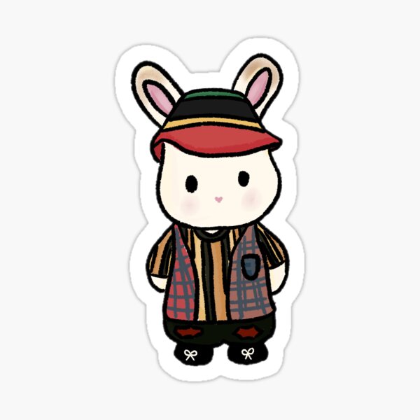 "Cole preston wallows calico critters sylvanian family fanart" Sticker ...