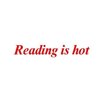 "Reading is hot " Sticker for Sale by Cheerhub | Redbubble