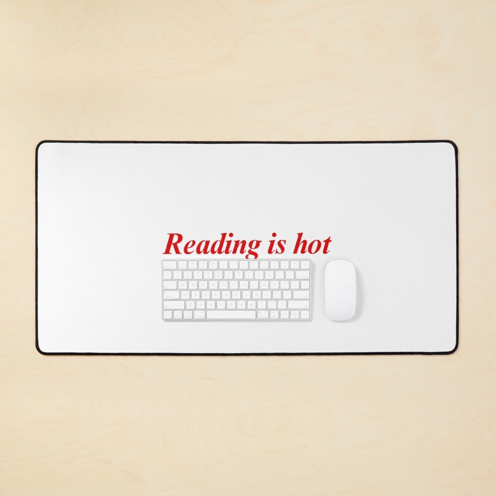"Reading is hot " Sticker for Sale by Cheerhub | Redbubble