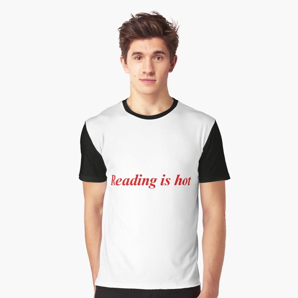"Reading is hot " Sticker for Sale by Cheerhub | Redbubble
