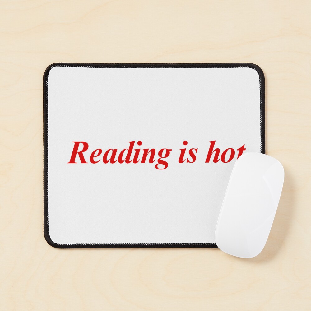 "Reading is hot " Sticker for Sale by Cheerhub | Redbubble
