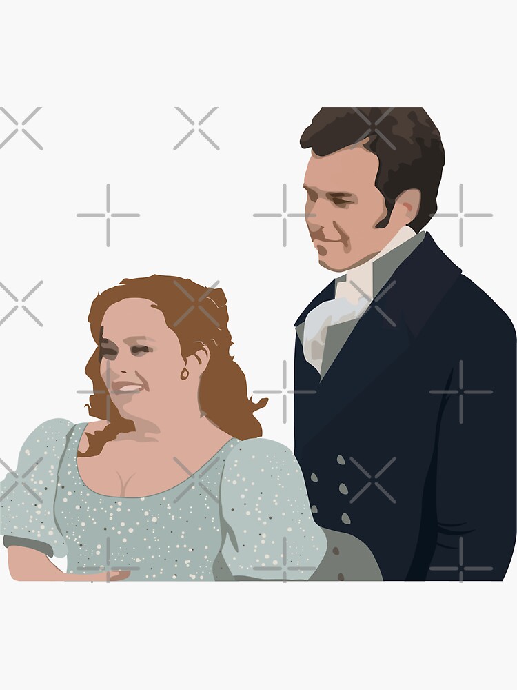 "Penelope and Colin Bridgerton 3" Sticker for Sale by NeliaThiziri ...