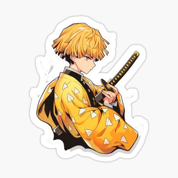 "Zenitsu " Sticker for Sale by Gaby23CT | Redbubble
