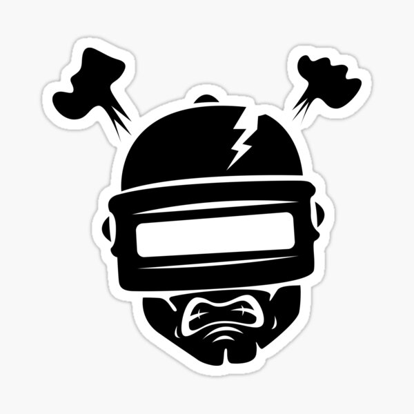 "PUBG angry Emote" Sticker by Sartezz | Redbubble