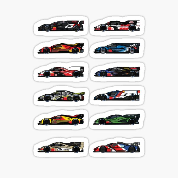 "WEC Hypercars 2024" Sticker for Sale by AdhikaSeta | Redbubble