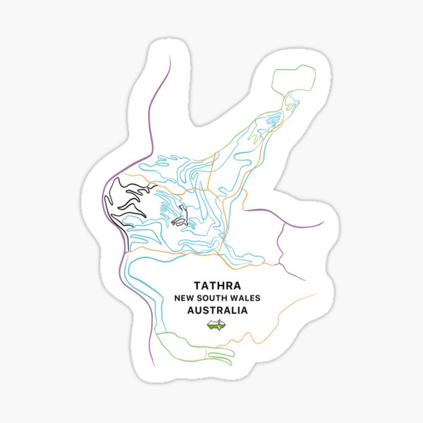 "Tathra - Australian Mountain Bike Park Trail Map" Sticker for Sale by ...
