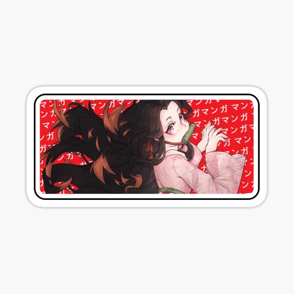 "Nezuko Kamado Anime Box Design" Sticker for Sale by Freyroi | Redbubble