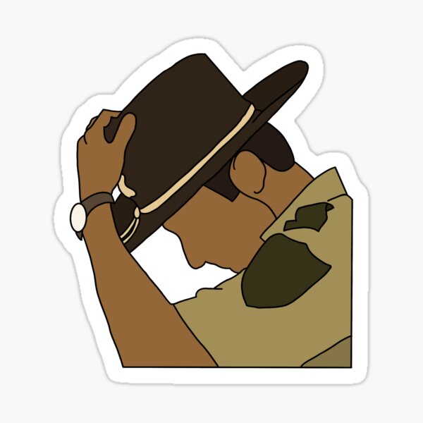 "Rick Grimes Sticker" Sticker for Sale by Elizabethmaryr | Redbubble