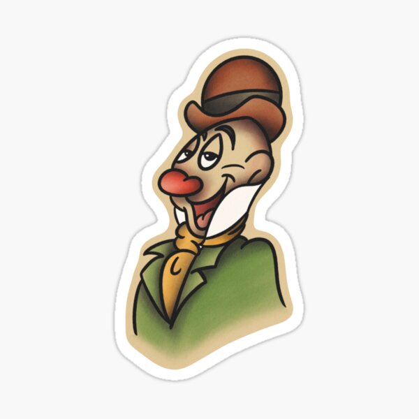 "Vintage Cartoon Sticker" Sticker for Sale by TMJ Design Co | Redbubble