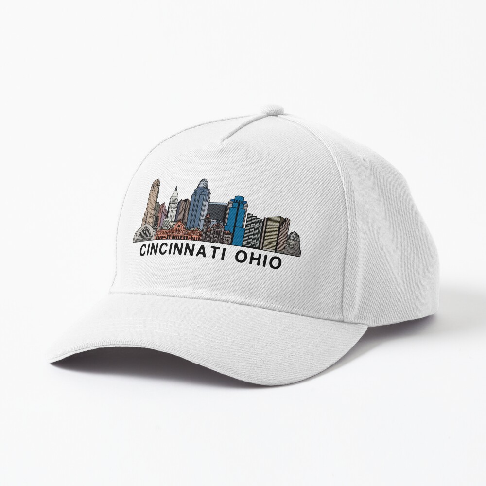 "Cincinnati Skyline" Sticker for Sale by fiberandgloss | Redbubble
