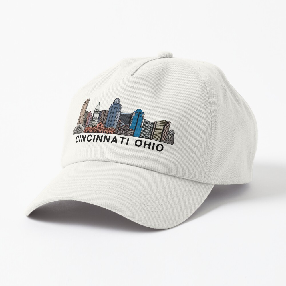 "Cincinnati Skyline" Sticker for Sale by fiberandgloss | Redbubble