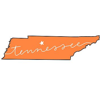 "Tennessee State" Sticker for Sale by mandileigh | Redbubble