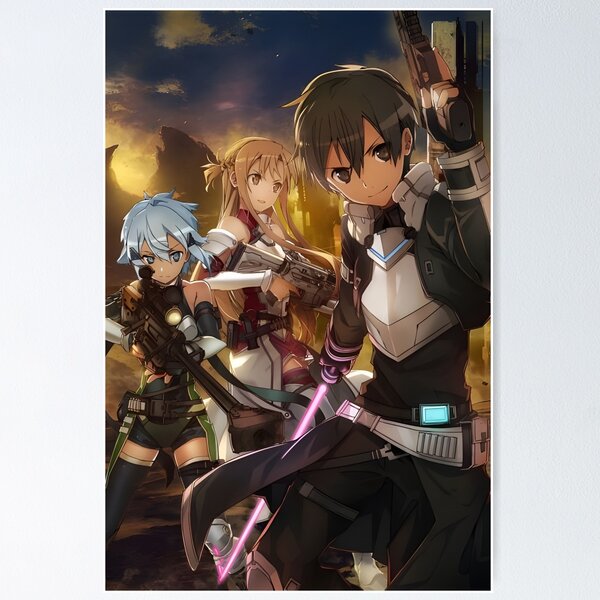"Sword Art Online" Poster for Sale by Ahmedfantasy | Redbubble