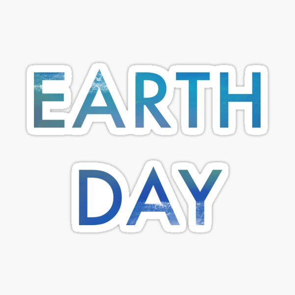 "Earth day logo" Sticker for Sale by SpaghettiStudio | Redbubble